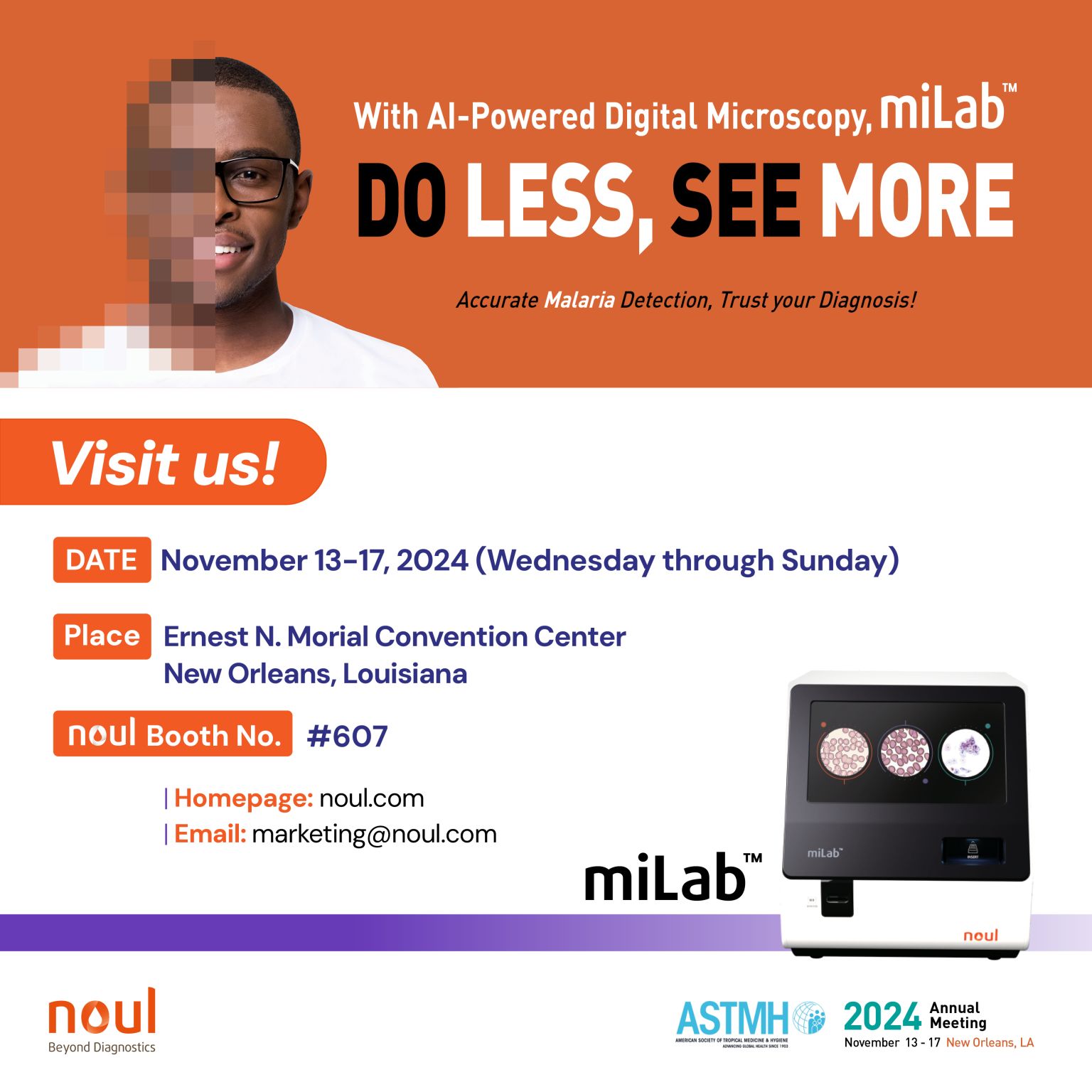 NOUL Blog | NOUL at ASTMH 2024: Advancing Malaria Diagnostics with miLab™ MAL